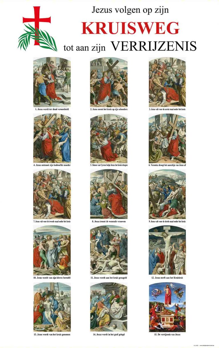 Kruisweg banner - Abdij Dendermonde
