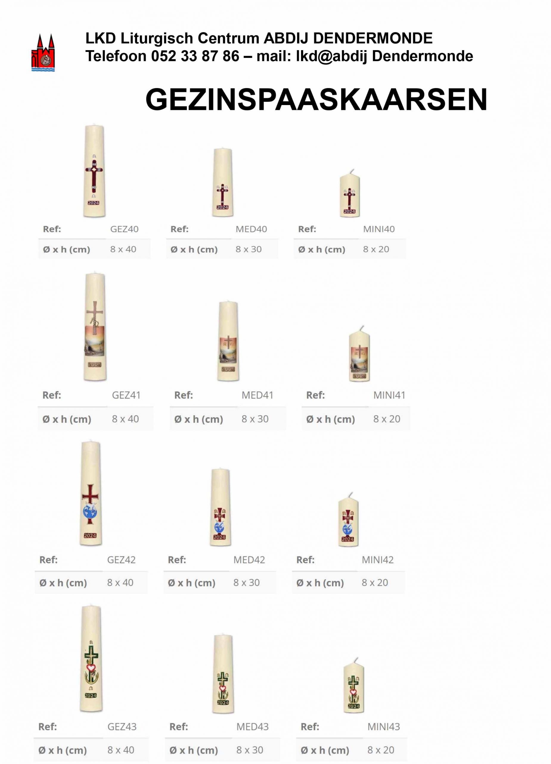 Paaskaarsen - Abdij Dendermonde